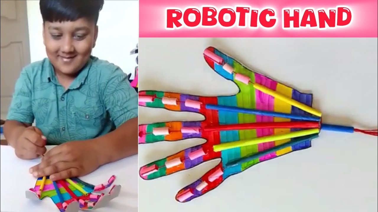 Robotic Hand Science Project | Simple Paper Robot Hand for Kids | STEM ...