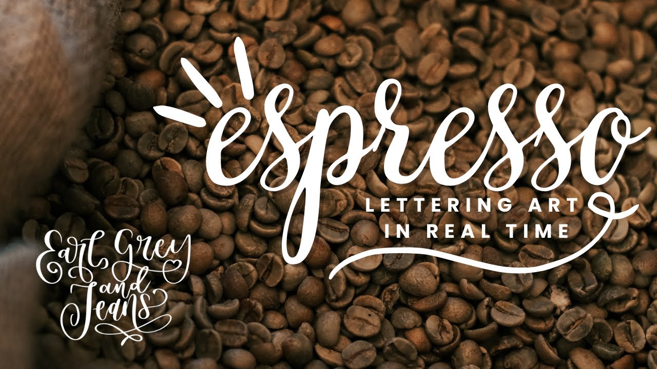 Espresso - Lettering Art in Real Time - YouTube