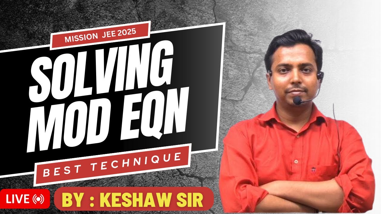 Solving Mod Function Equation & Inequality. By : Keshaw Sir - YouTube