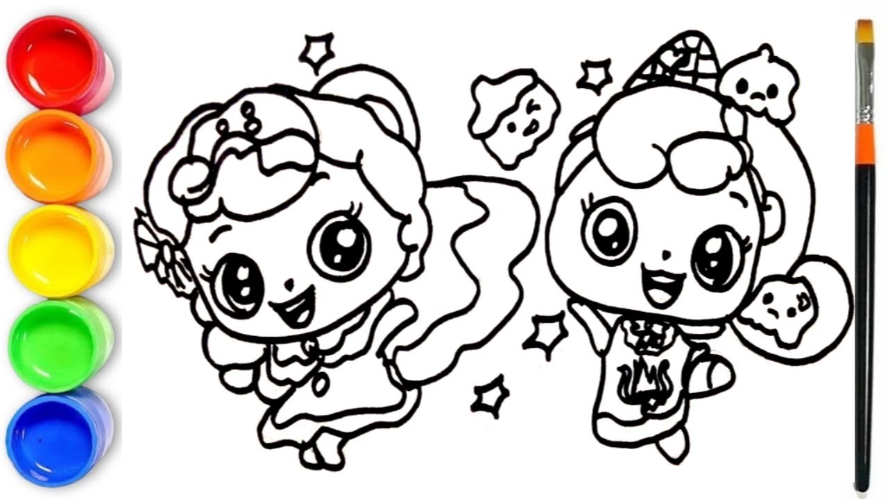 How to draw Teenieping | 새콤달콤 캐치티니핑 단짝친구 눈꽃핑 샤샤핑 색칠하기 모아보기 모음 ...