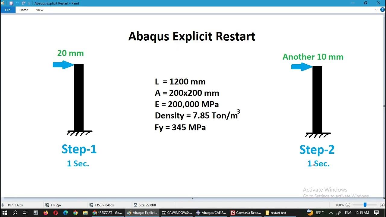 Abaqus Explicit Restart - YouTube