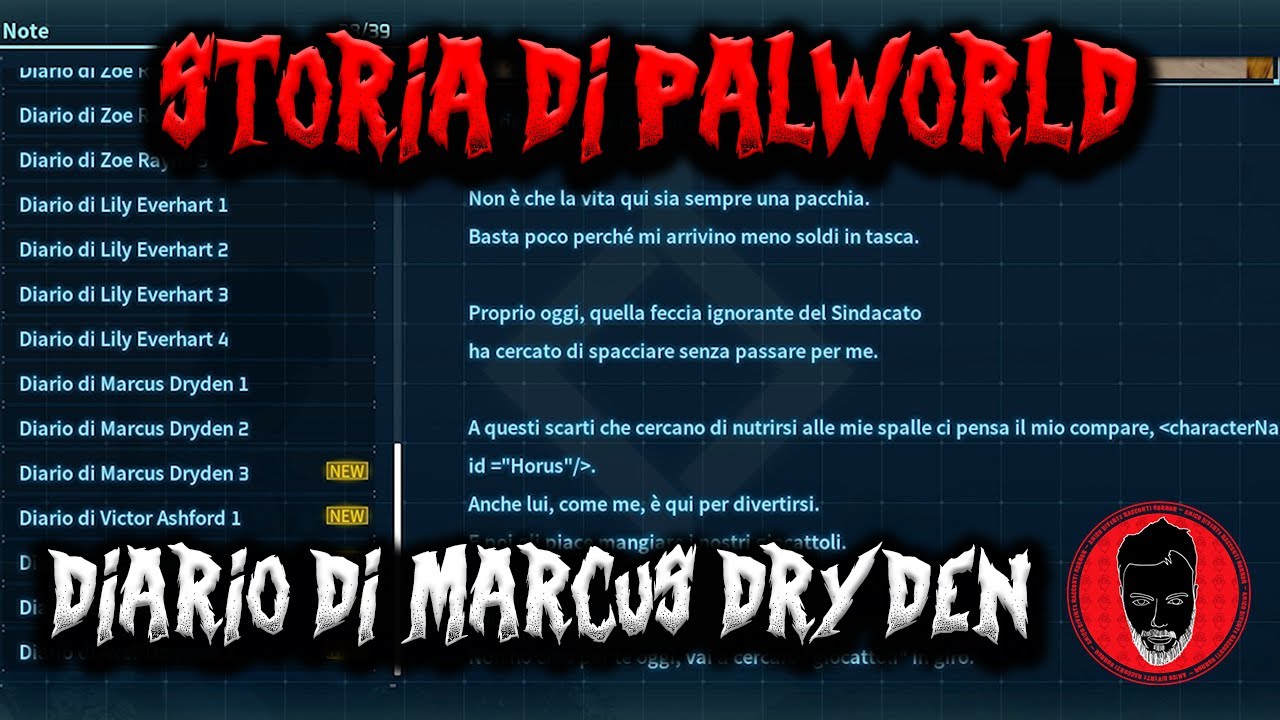 Storia di Palworld - 04 - Diario di Marcus Dryden - Tutti i capitoli ...