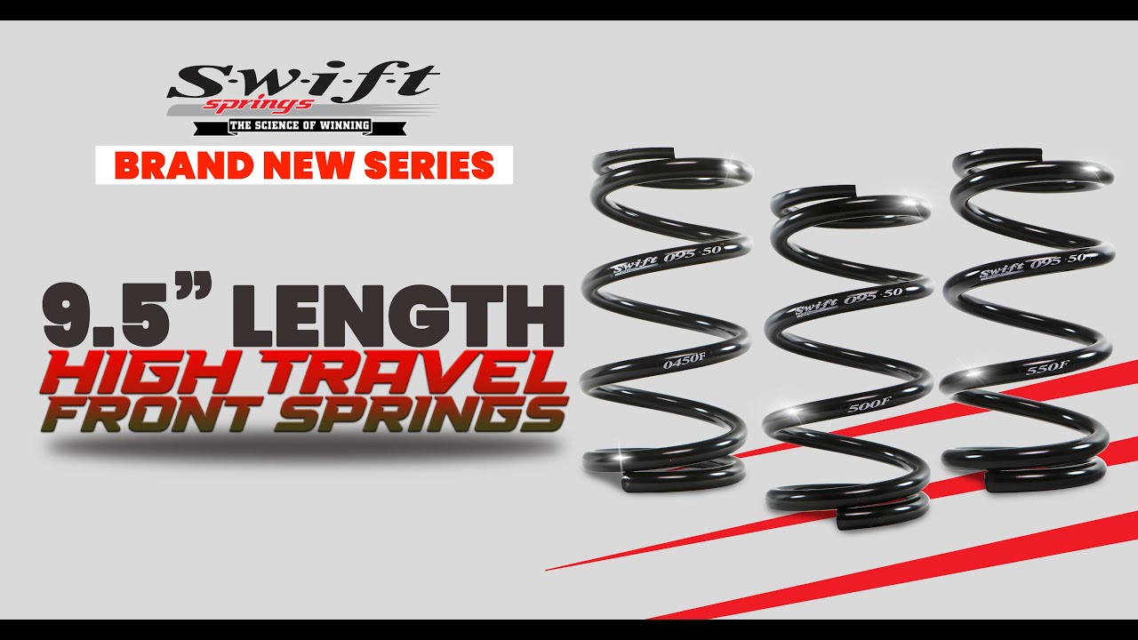 Swift Springs - High Travel Front Springs. 9.5" Length | 5" Outer ...
