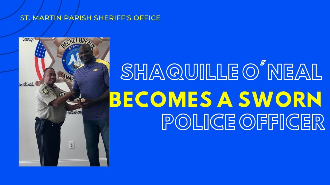 Shaquille Oneal Sworn In As Police Officer - YouTube