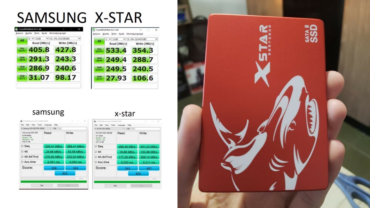 UNBOXING/REVIEW SSD X-STAR PRIMEIRO DO BRASIL! - YouTube
