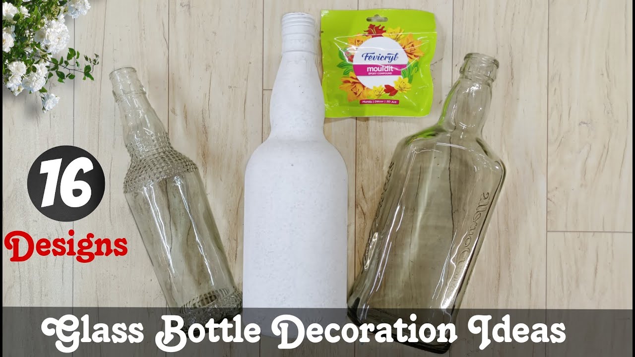 Top 16 | Glass Bottle Art | Reuse Waste Bottles Craft Ideas For ...