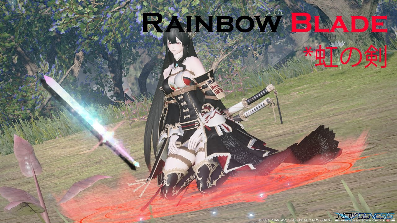 PSO2 : NGS | รีวิว Camo | * Rainbow Blade 虹の剣 - YouTube