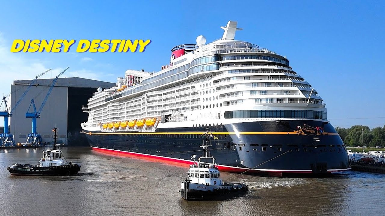 Spectacular Float Out ''DISNEY DESTINY'' at Meyer Shipyard Papenburg ...