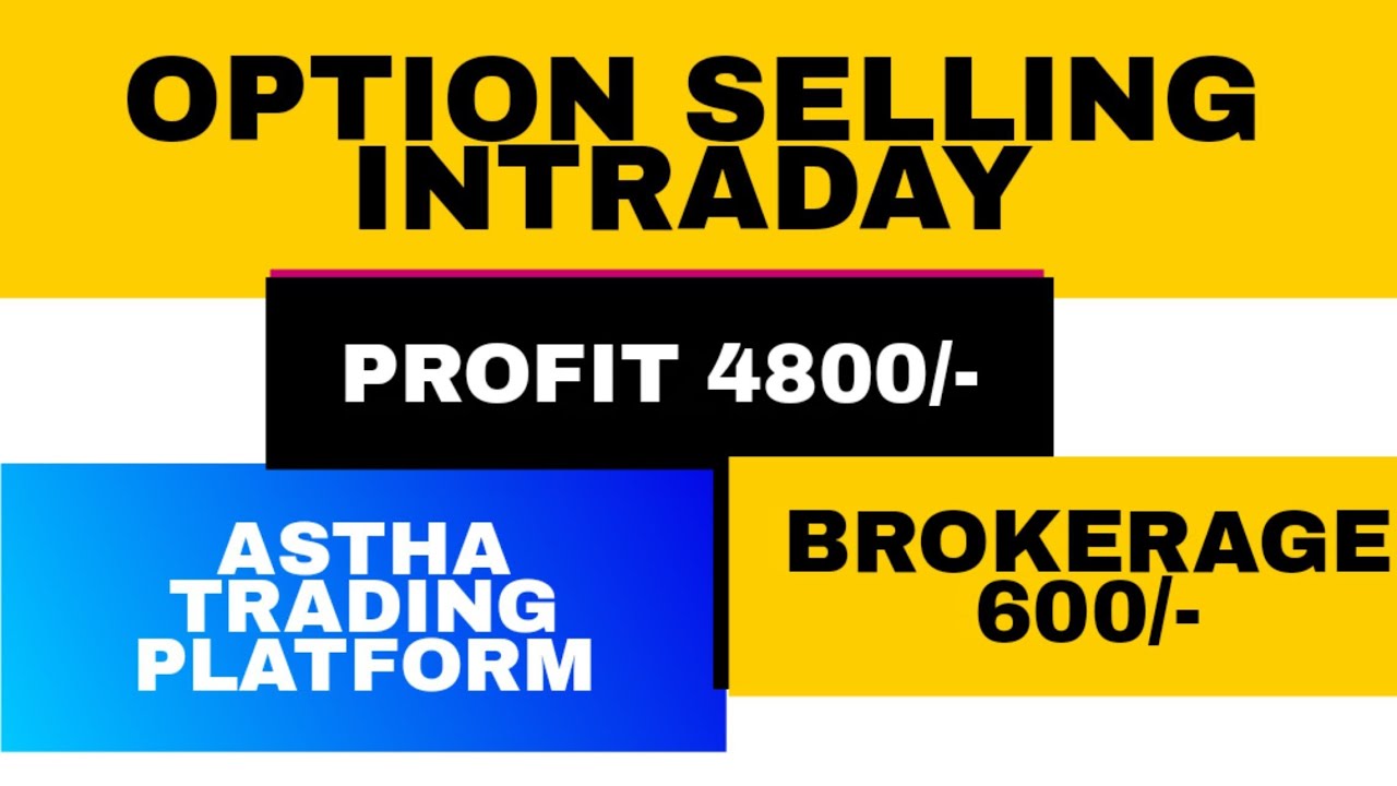 Live Trade Intraday #profit 4800/-# #Option writing# #Astha trade ...