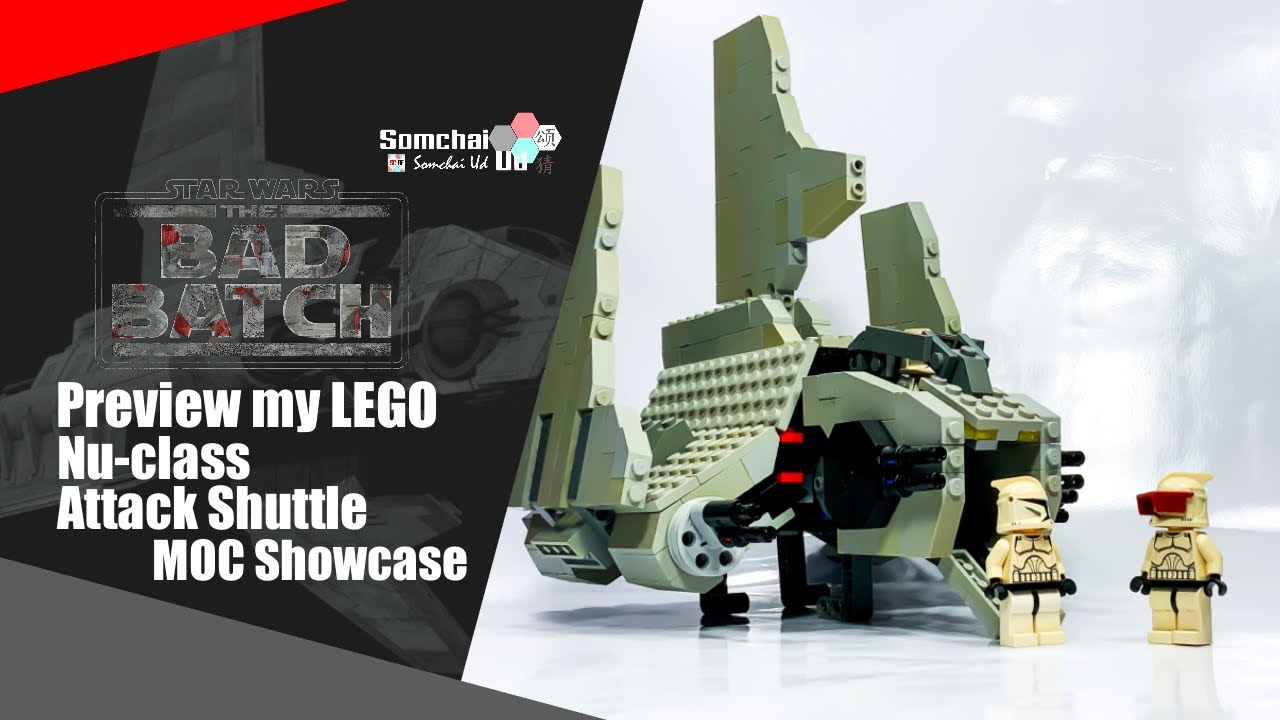 Preview my LEGO Star Wars Nu-class Attack Shuttle MOC | Somchai Ud ...