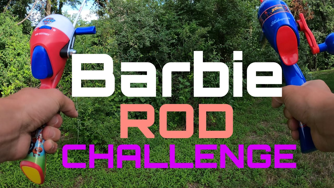 Barbie Rod Bass Fishing Challenge - YouTube