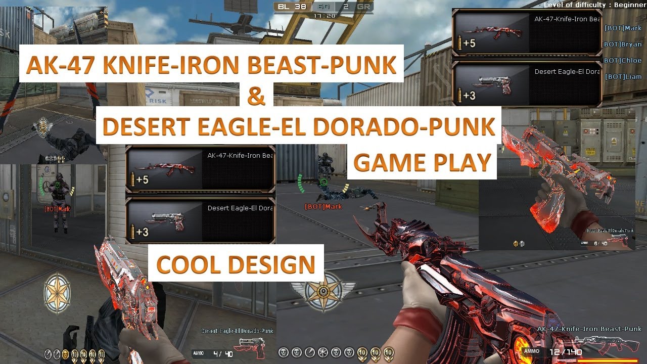 CrossFire Philippines 2019: AK-47 Knife-Iron Beast-Punk and Desert ...