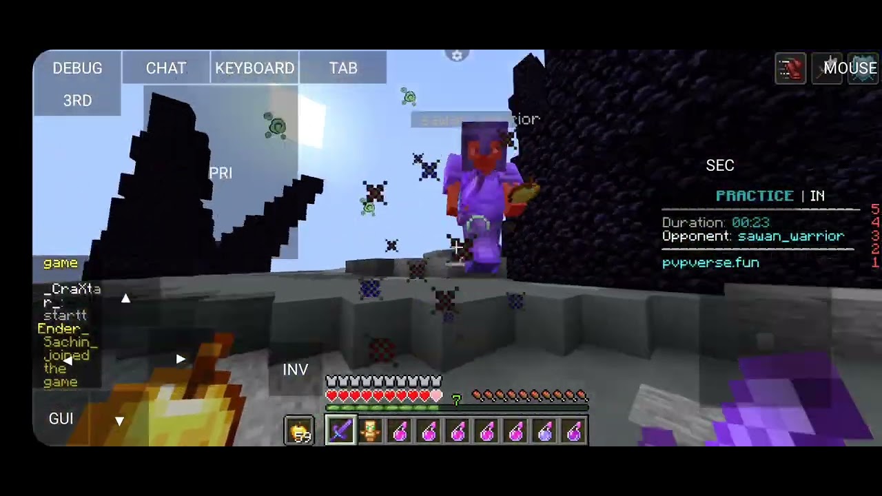 I had to use aTerroR old texture pack for my subscriber in pojav ...
