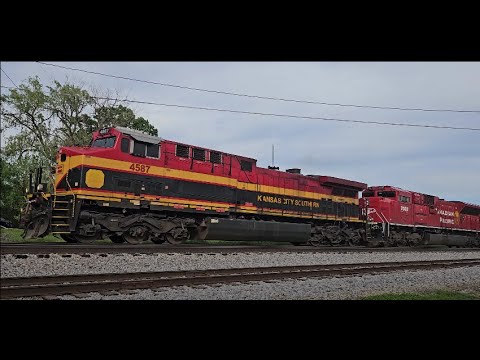 5/19/2024 KCS 4587, CP 7003, CP 8648, KCS 4751 @TrainswithAndy - YouTube