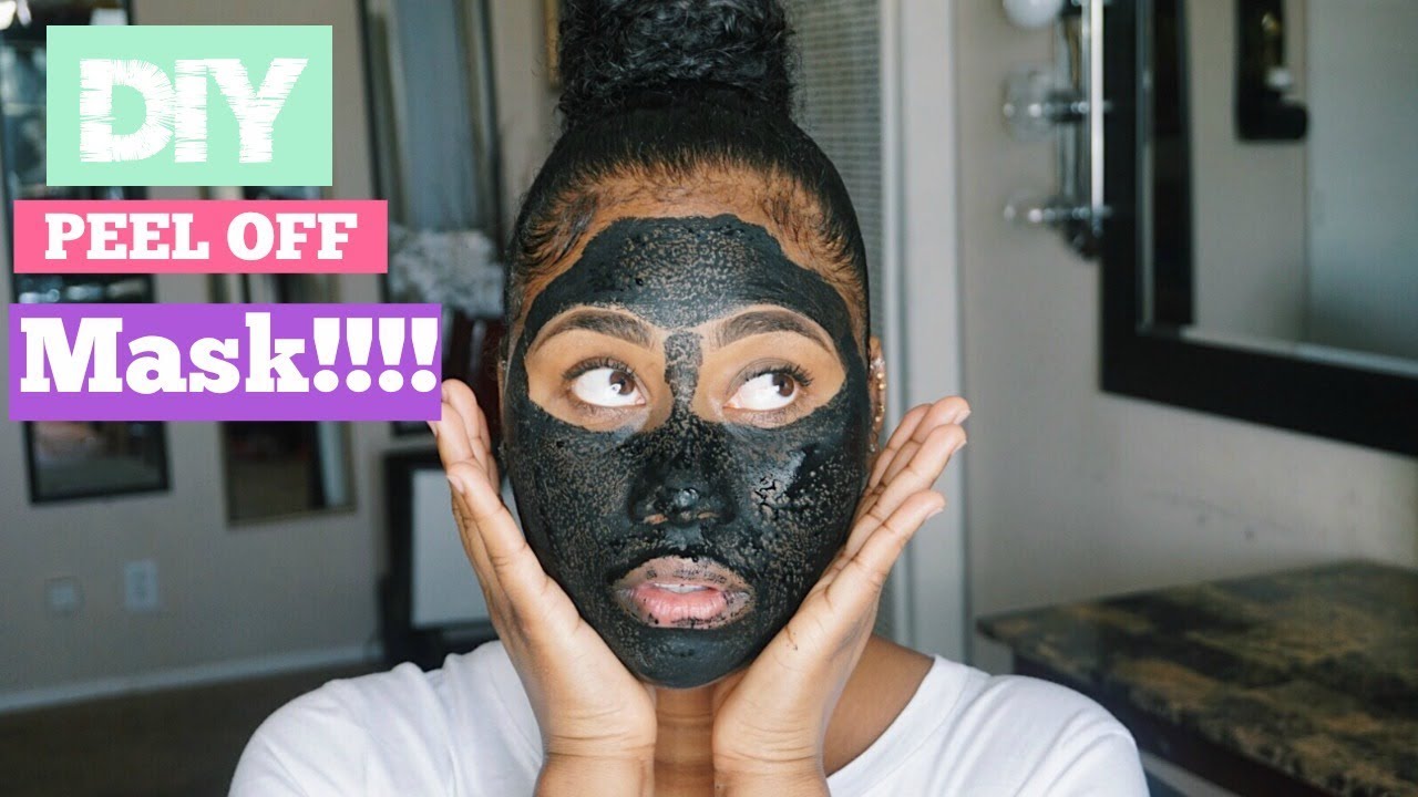 DIY Peel Off Face Mask You MUST Try!! (No Glue Needed) - YouTube