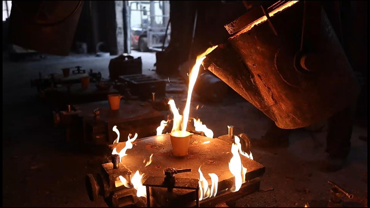 Xinheli laminated sand casting factory from Densen Group - YouTube