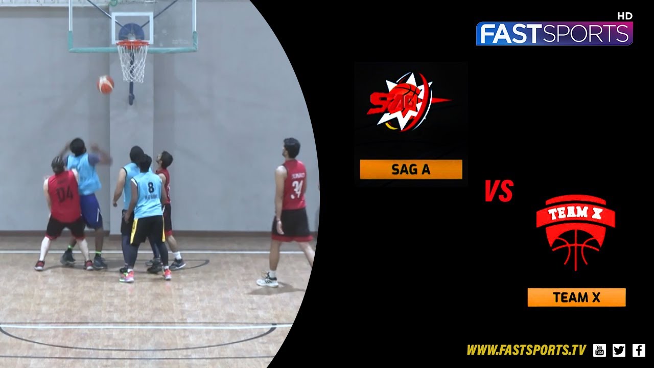 Pre-Quarter Final: SAG A vs TEAM X in a Basketball Tournament Match ...