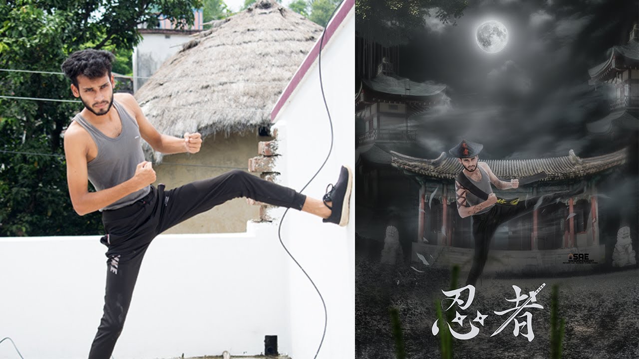 Photoshop Tutorial / Ninja Photo Manipulation / Photo editing | 99xfr ...
