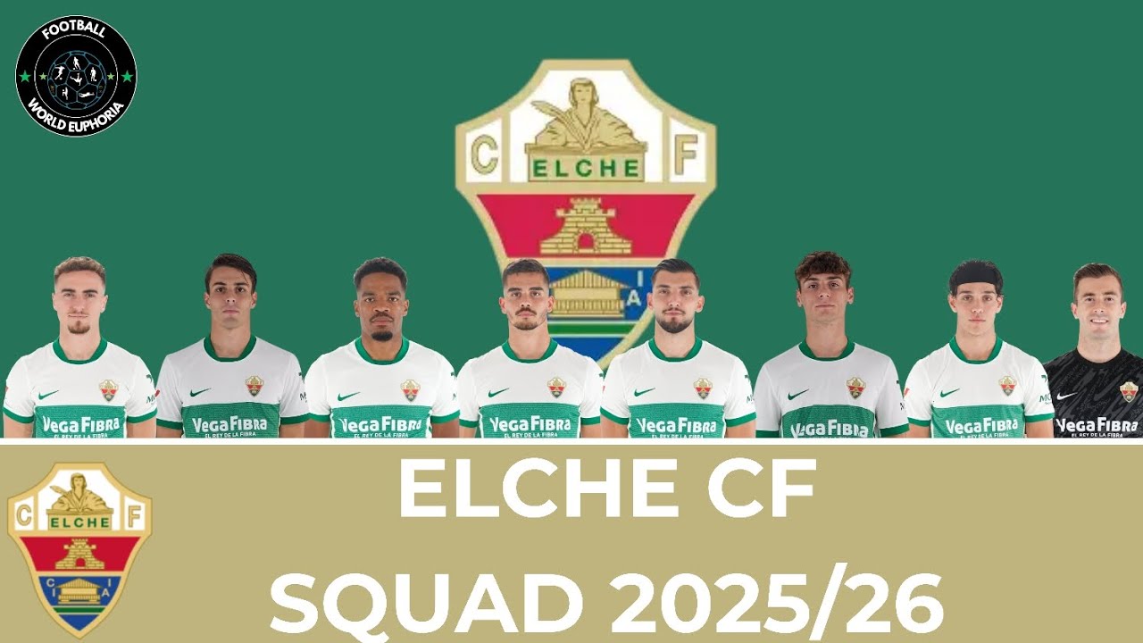 Elche CF Squad 2025/26 | Players, Market Values & Salaries | Football ...