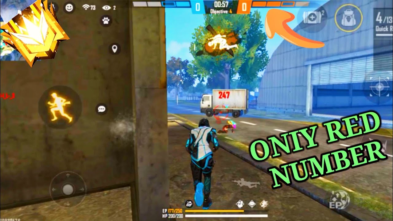 ONIY RED NUMBER 😱 ONIY ONE TAP⚡ - YouTube