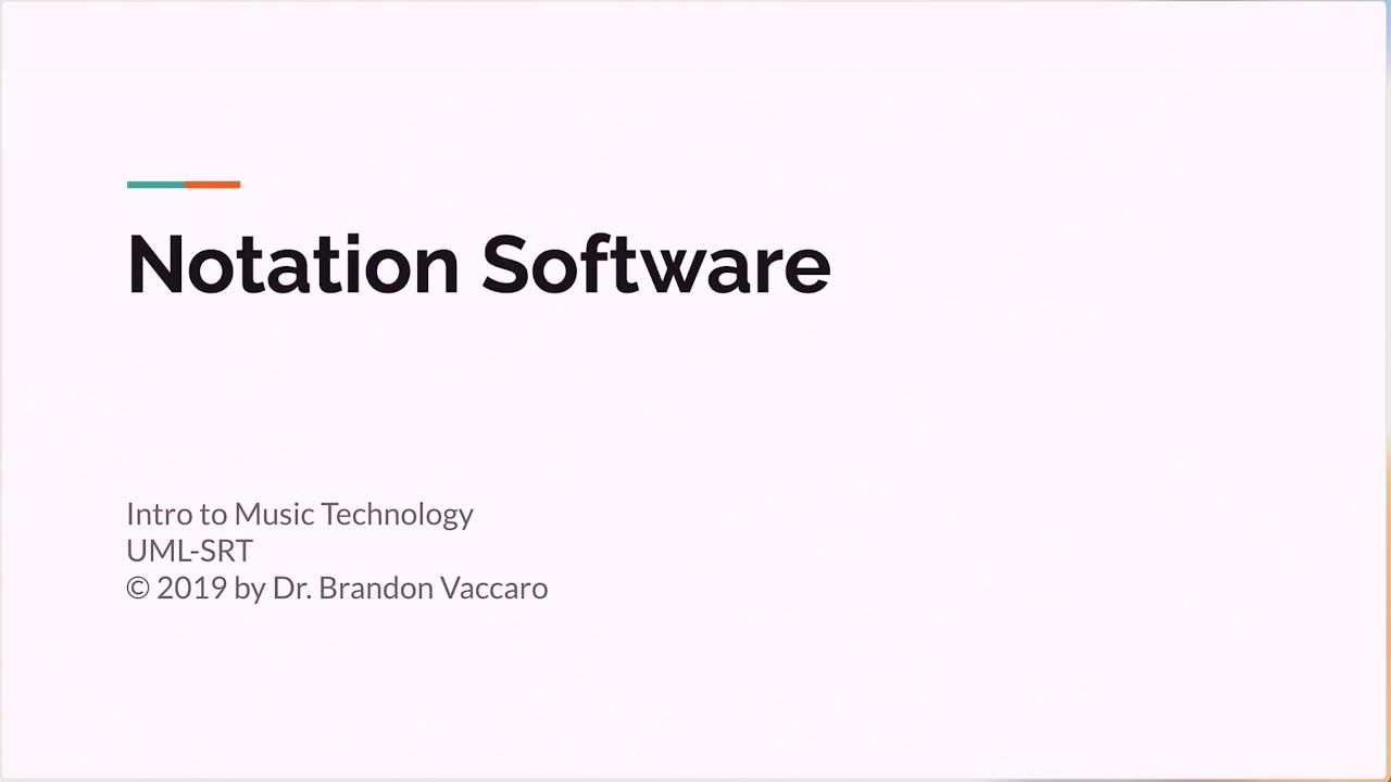 Intro to Music Tech: Notation Software Part 1 Overview - YouTube