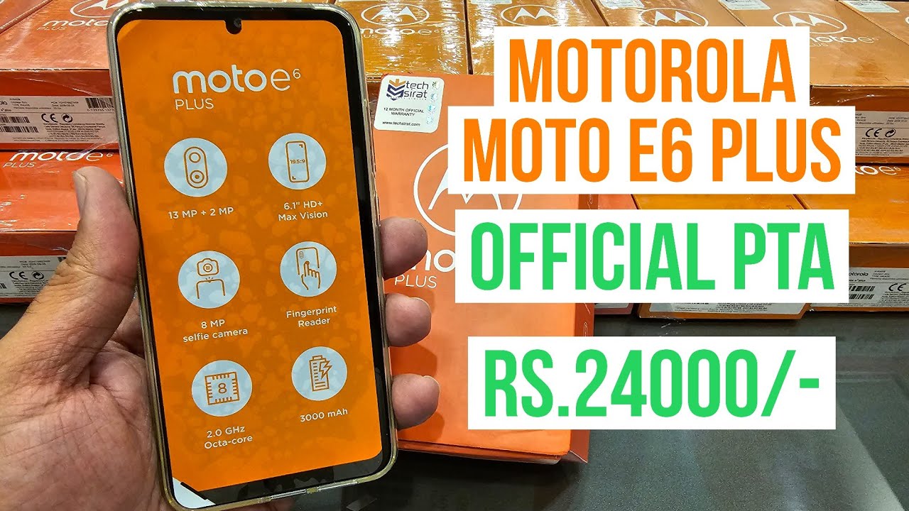 Motorola Moto E6Plus 4GB 64GB Dual Sim Box Packed | Official PTA ...