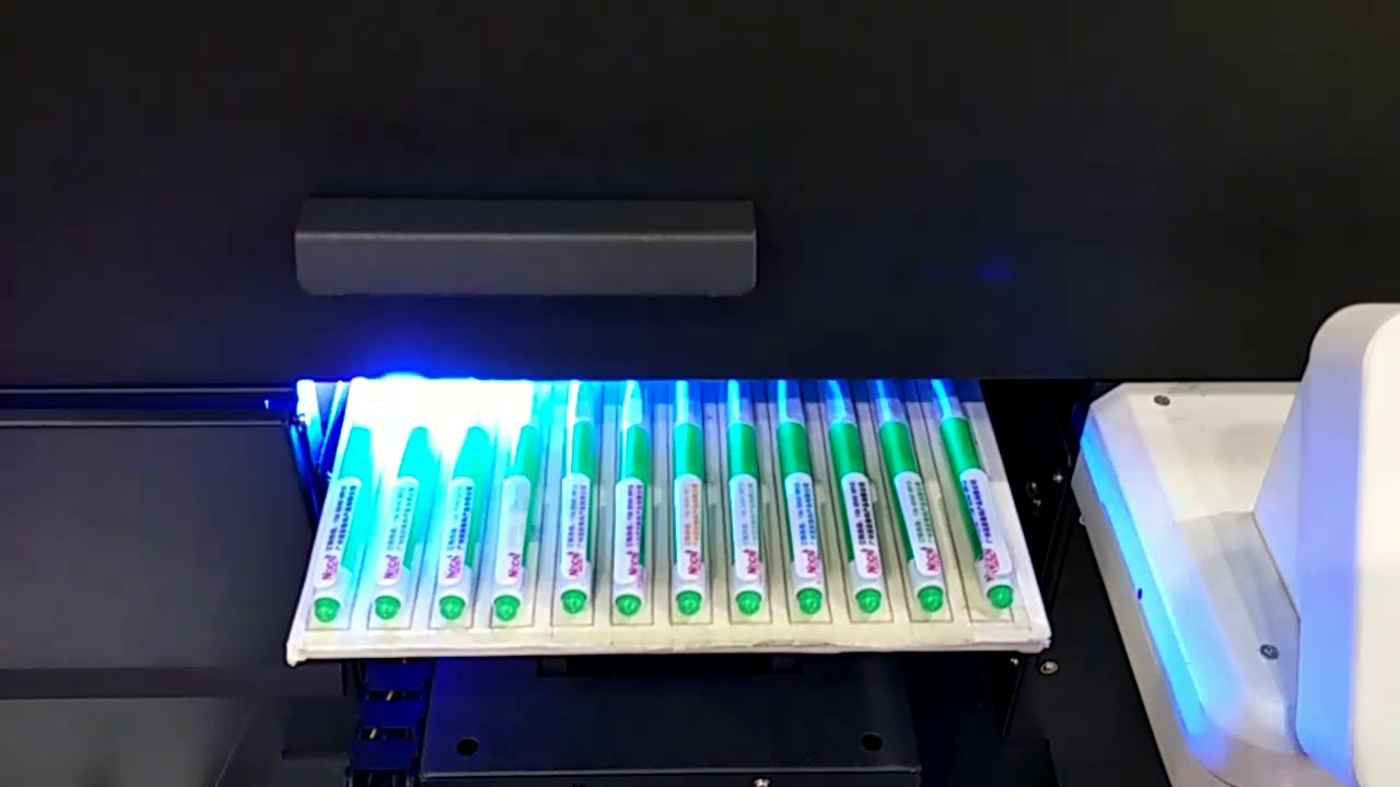Nocai newest A4+ uv printer for the first show - YouTube