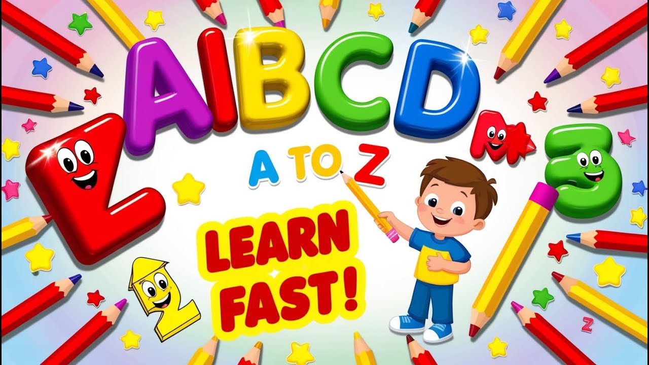 ABCD Drawing Step by Step | Learn Alphabet A to Z for Kids-3 - YouTube
