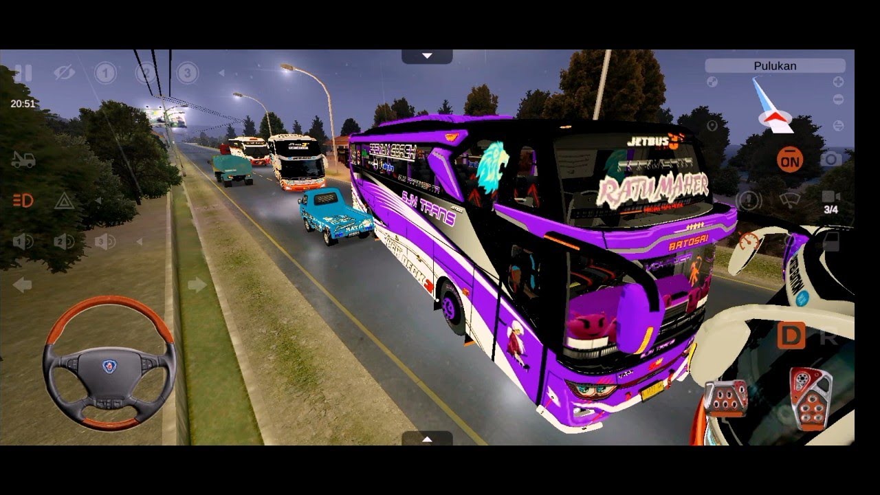 SJM TRANS RATU MAHER DIMALAM HARI | BUS SIMULATOR INDONESIA - YouTube