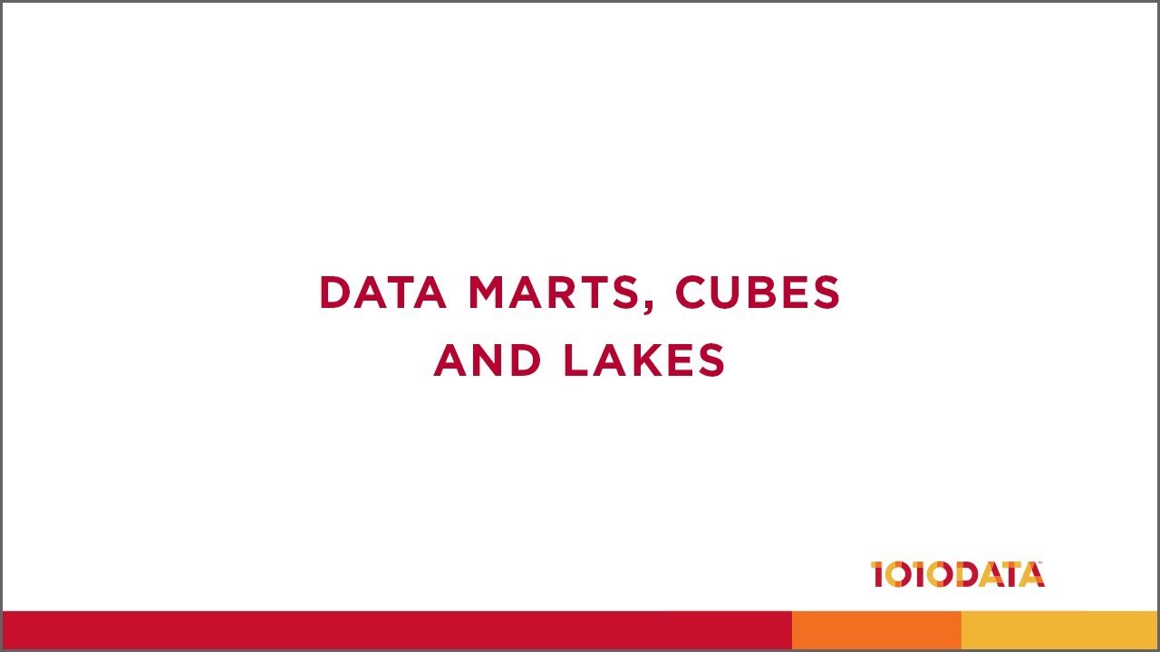 1.5 - Data Marts, Cubes, and Lakes - YouTube