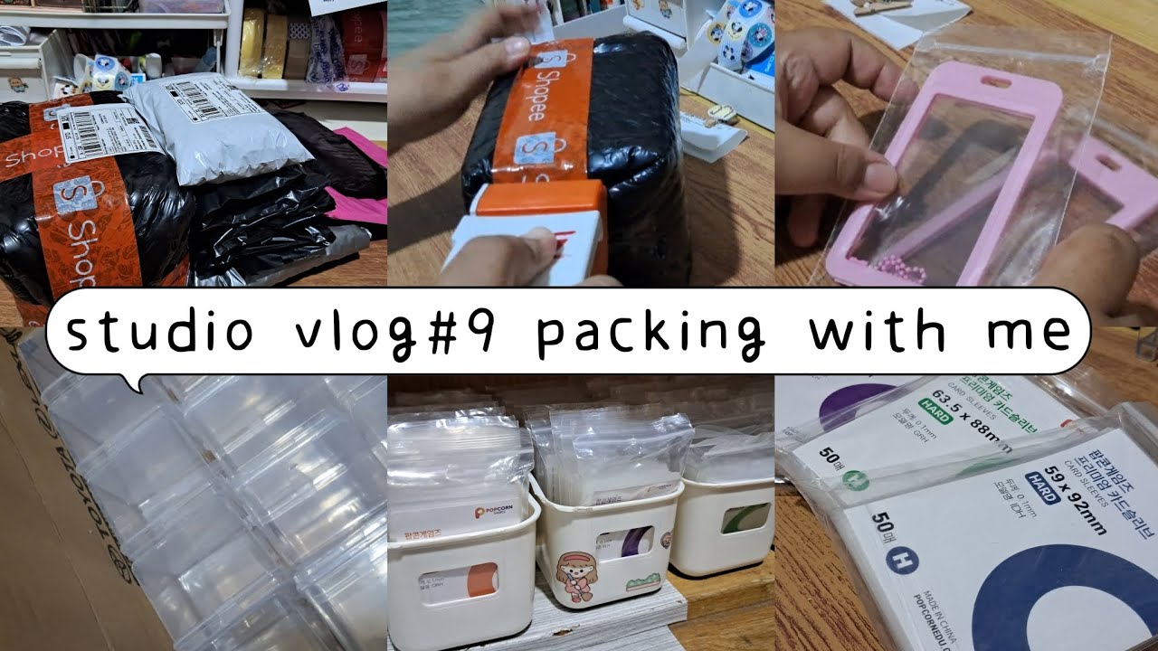 Studii Vlog#9: packing orders with me | Shopee | Small Buisiness - YouTube