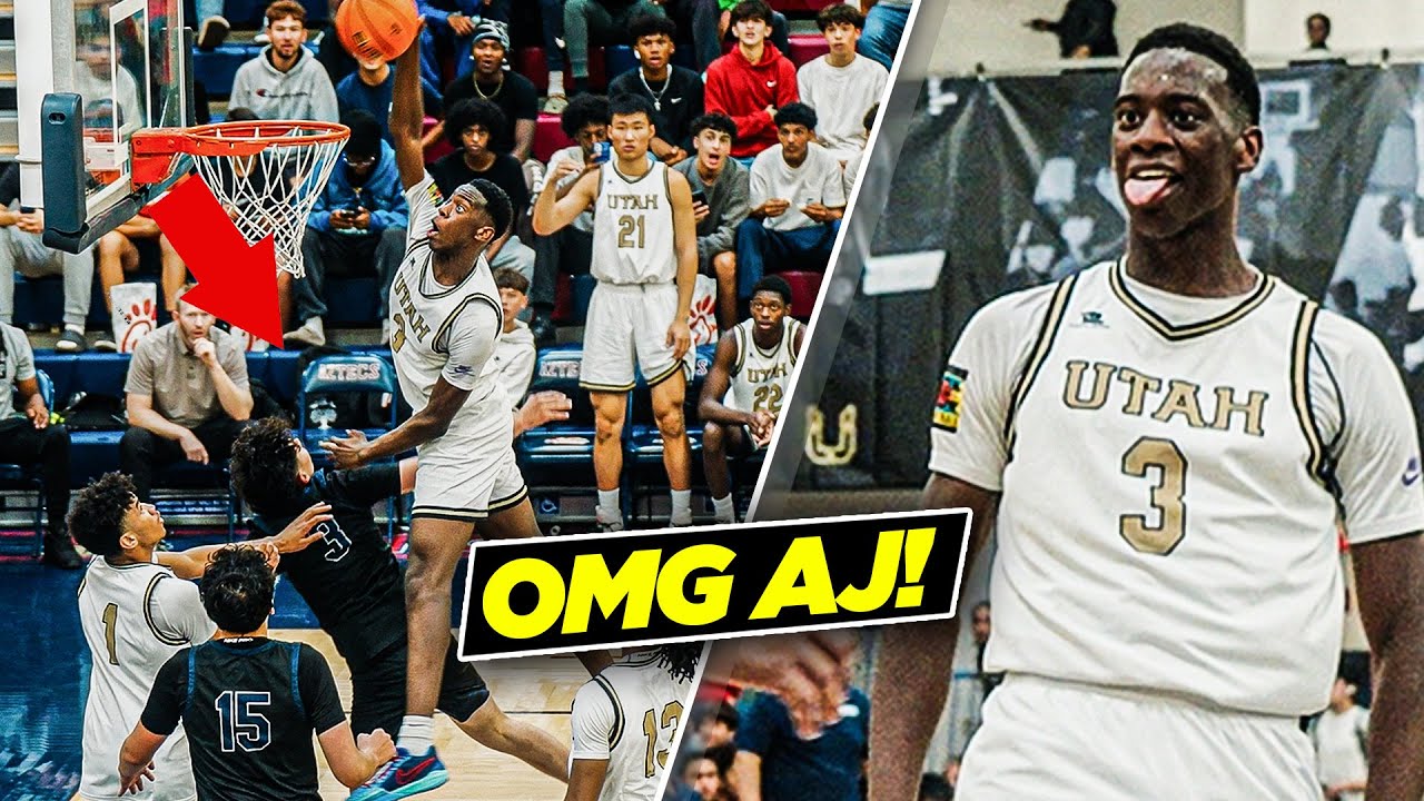 Aj Dybantsa Is a NIGHTMARE On The Court! | Debut With Utah Prep is A MOVIE - YouTube