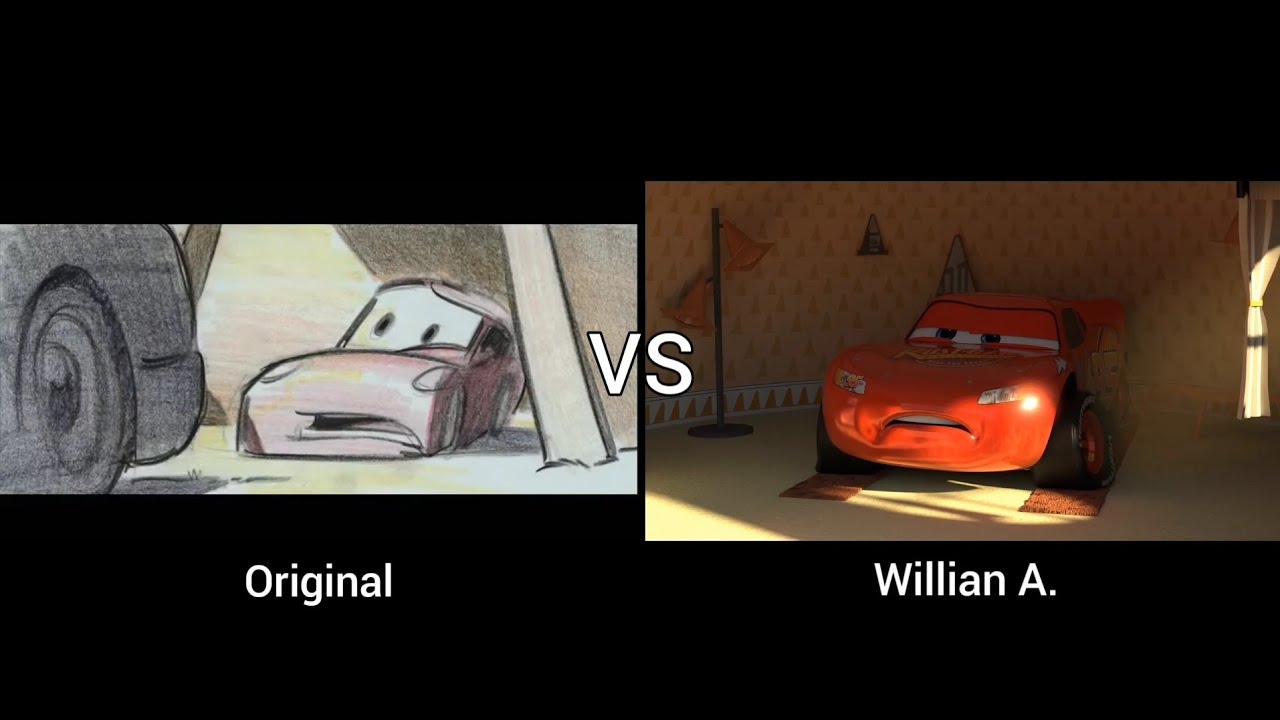 Cars Deleted Scene - Traffic School Part 3 (Storyboard Comparisons ...