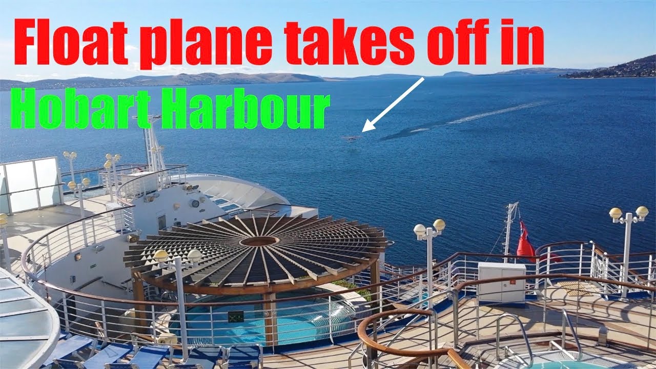 DIAMOND PRINCESS float plane takes off over the sea - YouTube