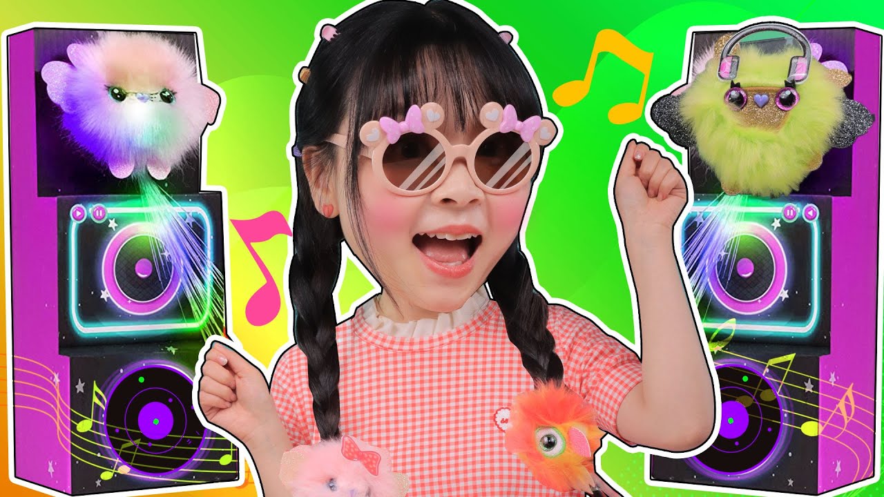 🎵隨著音樂節拍還會舞動？毛茸茸的派對寵物開箱記 | MYSTERY CHIBIES BOOMBOX TOYS UNBOXING | 小伶玩具 ...