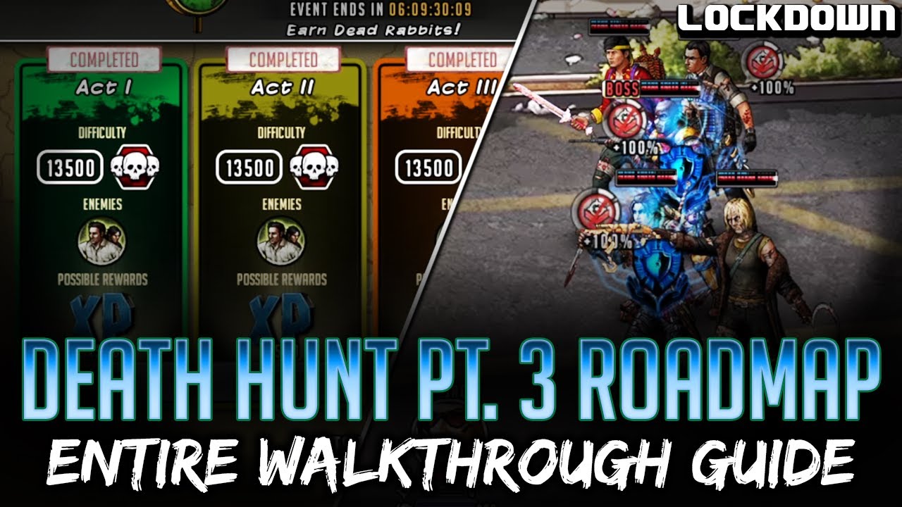 TWD RTS: Death Hunt Pt. 3 Roadmap, Entire Walkthrough Guide! The ...