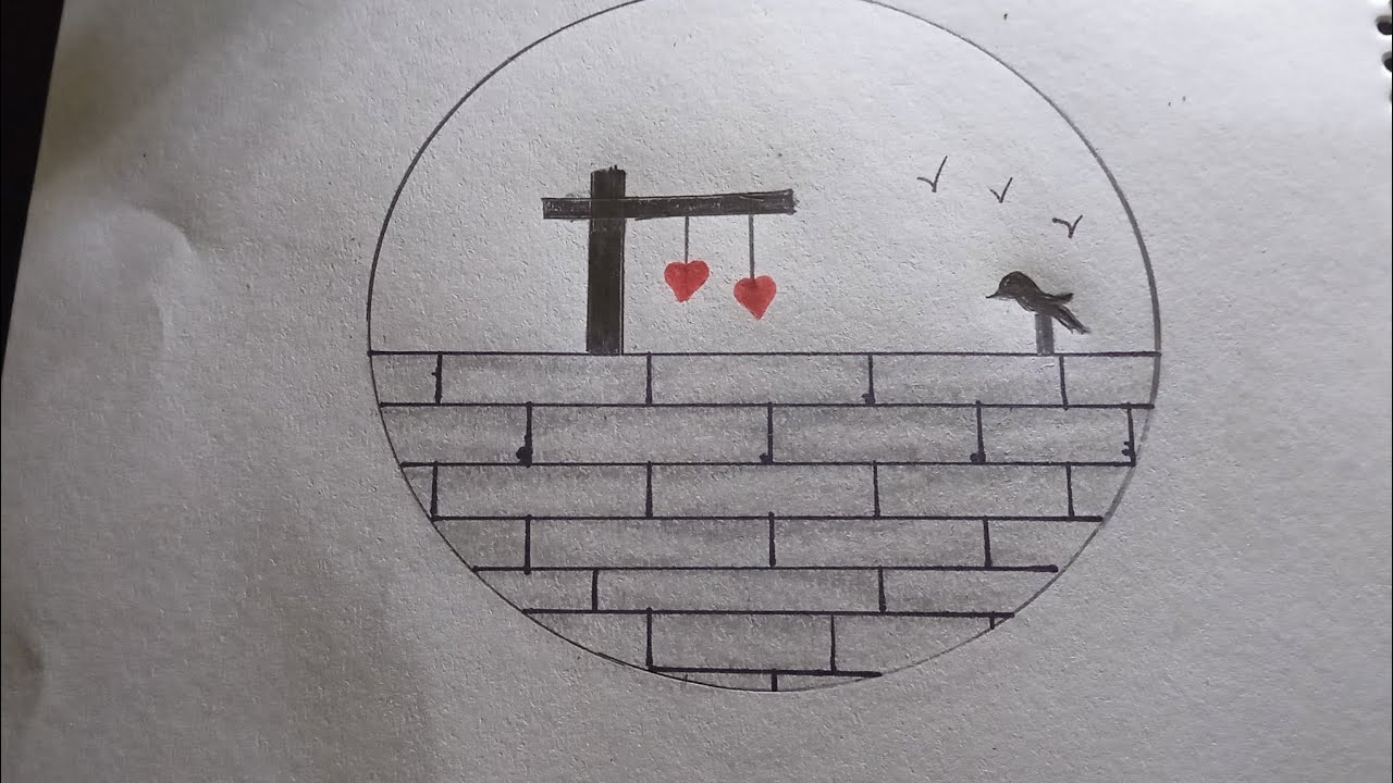 How to draw scenery step by step||Beginners drawing tutorial step by ...