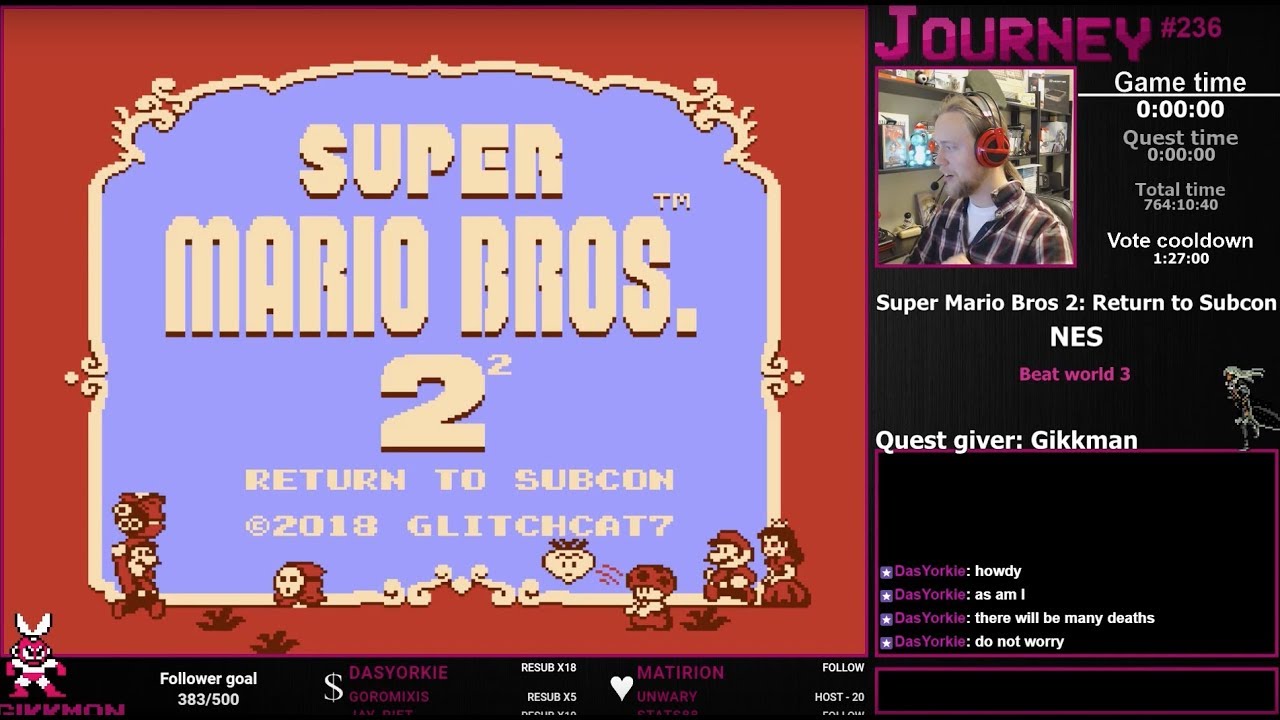 SMB2 - Return to Subcon [NES] - Journey #236 (1/2) - YouTube