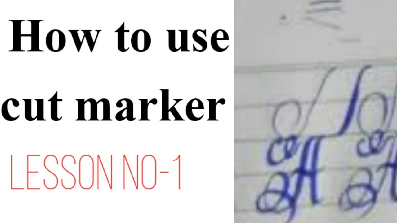 English calligraphy lesson No-1 - YouTube