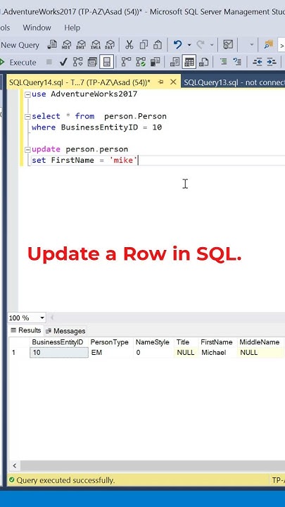 Sql How To Update A Row In Sql Datascience Programming Coding Sqltutorial Youtube