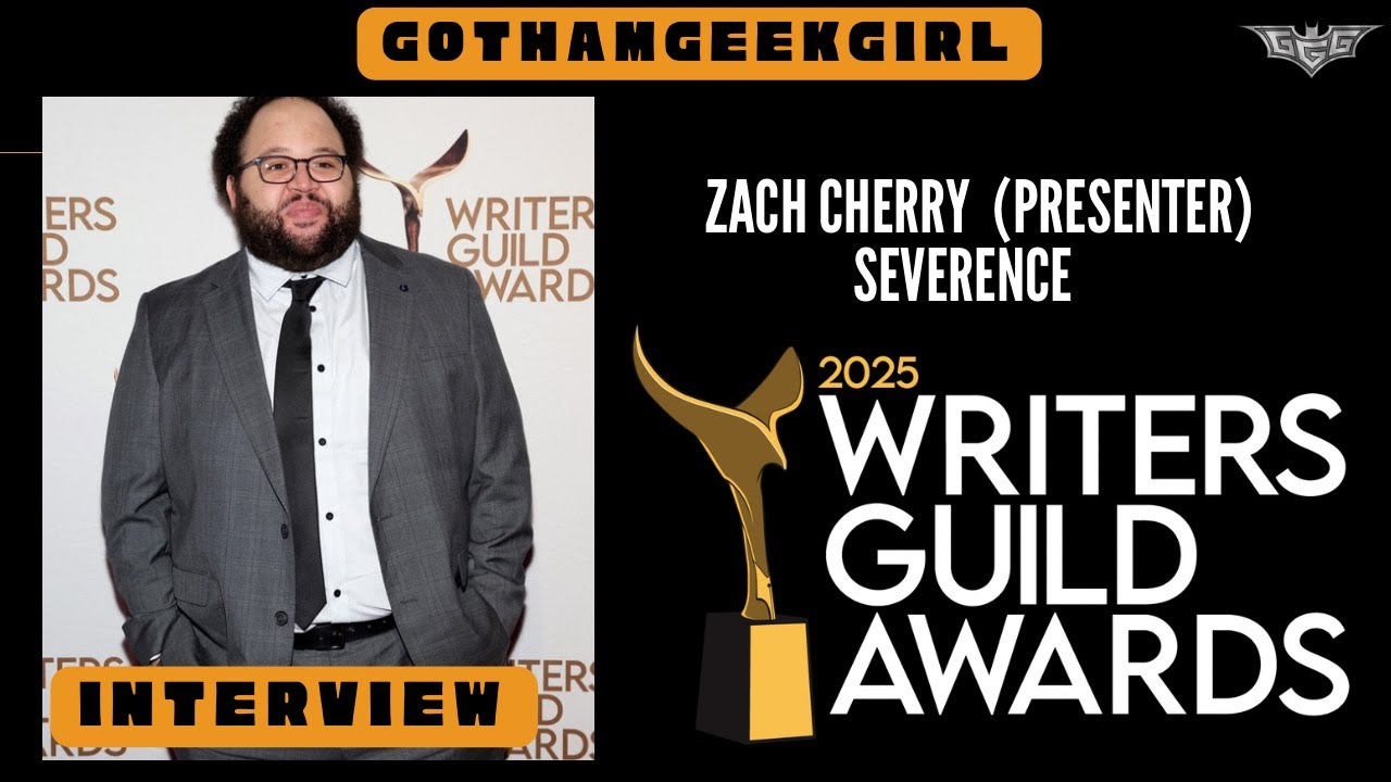 Interview Zach Cherry (SEVERANCE) (Presenter) I 2025 Writers Guild Awards NY I Gotham Geek Girl ...