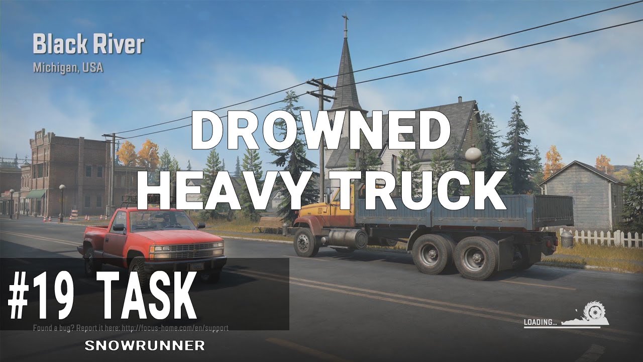 #19 SnowRunner - Drowned Heavy Truck - Black River, Michigan - YouTube