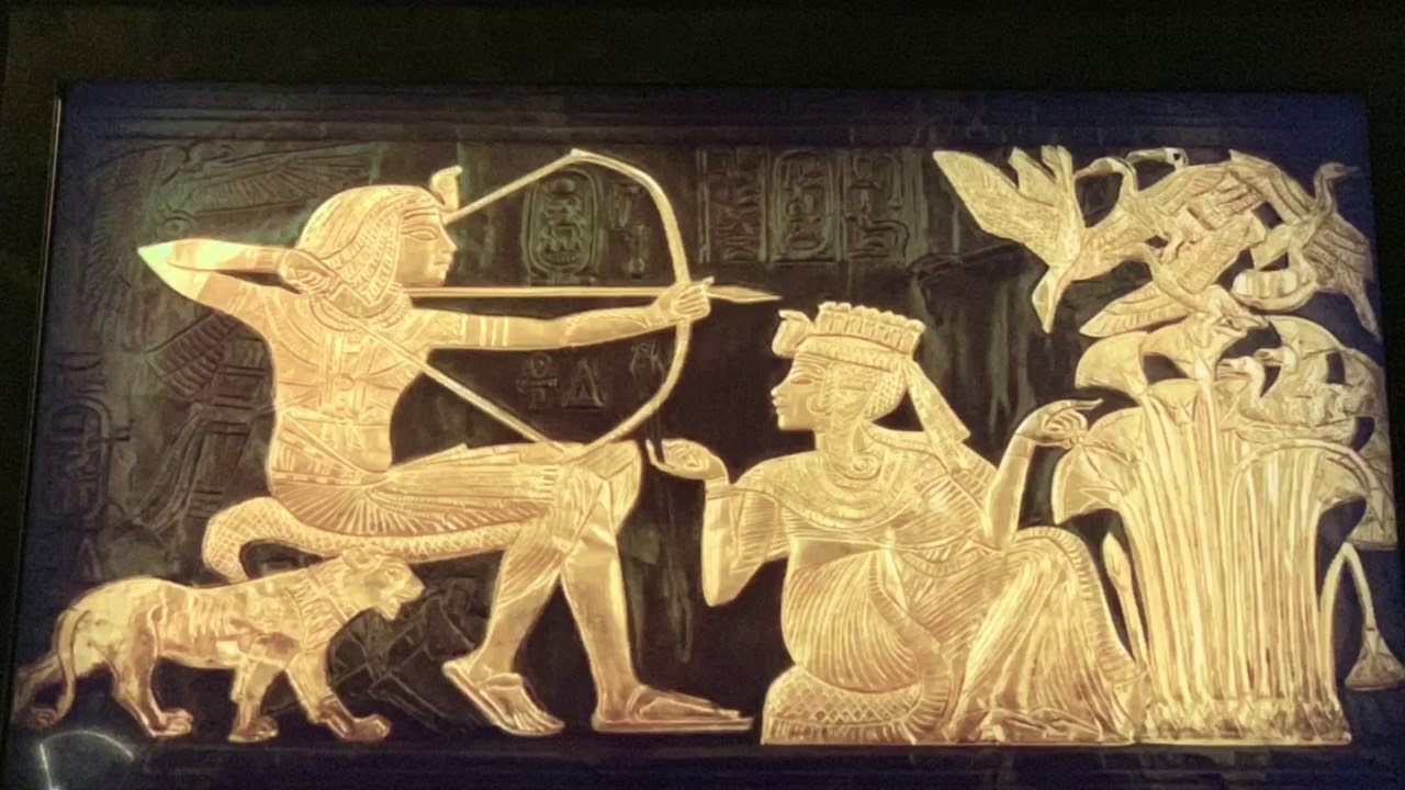 Tutankhamun’s Gilded Wooden Statue Shrine. - YouTube