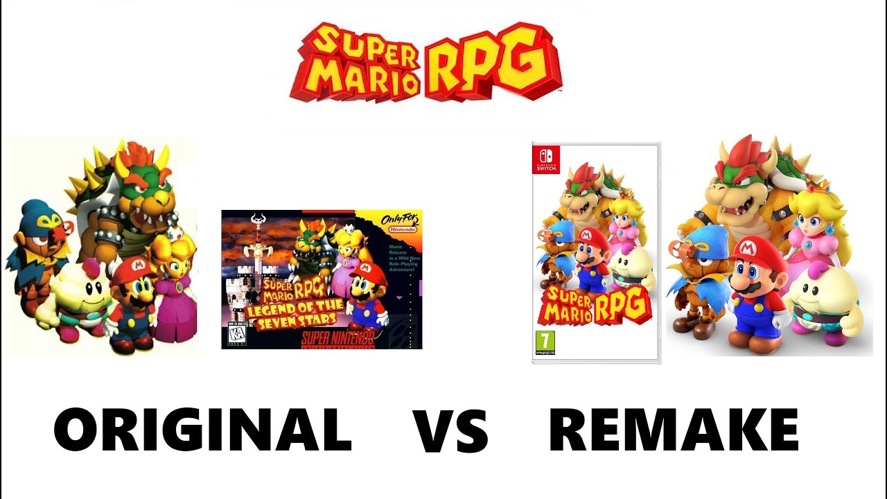 🎮Comparativa Super Mario RPG SNES VS Remake Nintendo Switch (gameplay ...
