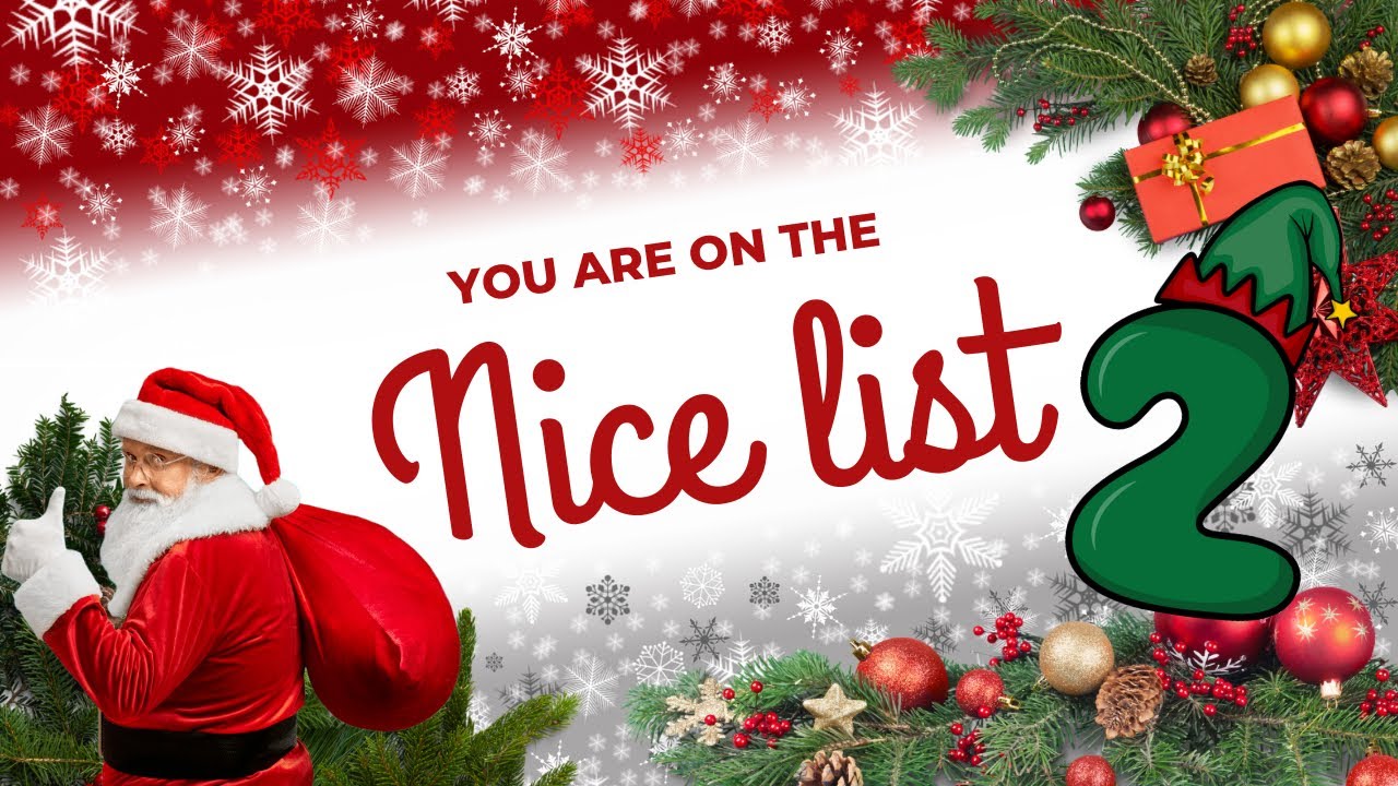 All 69k people in this video are on the nice list! Pt. 2 - YouTube