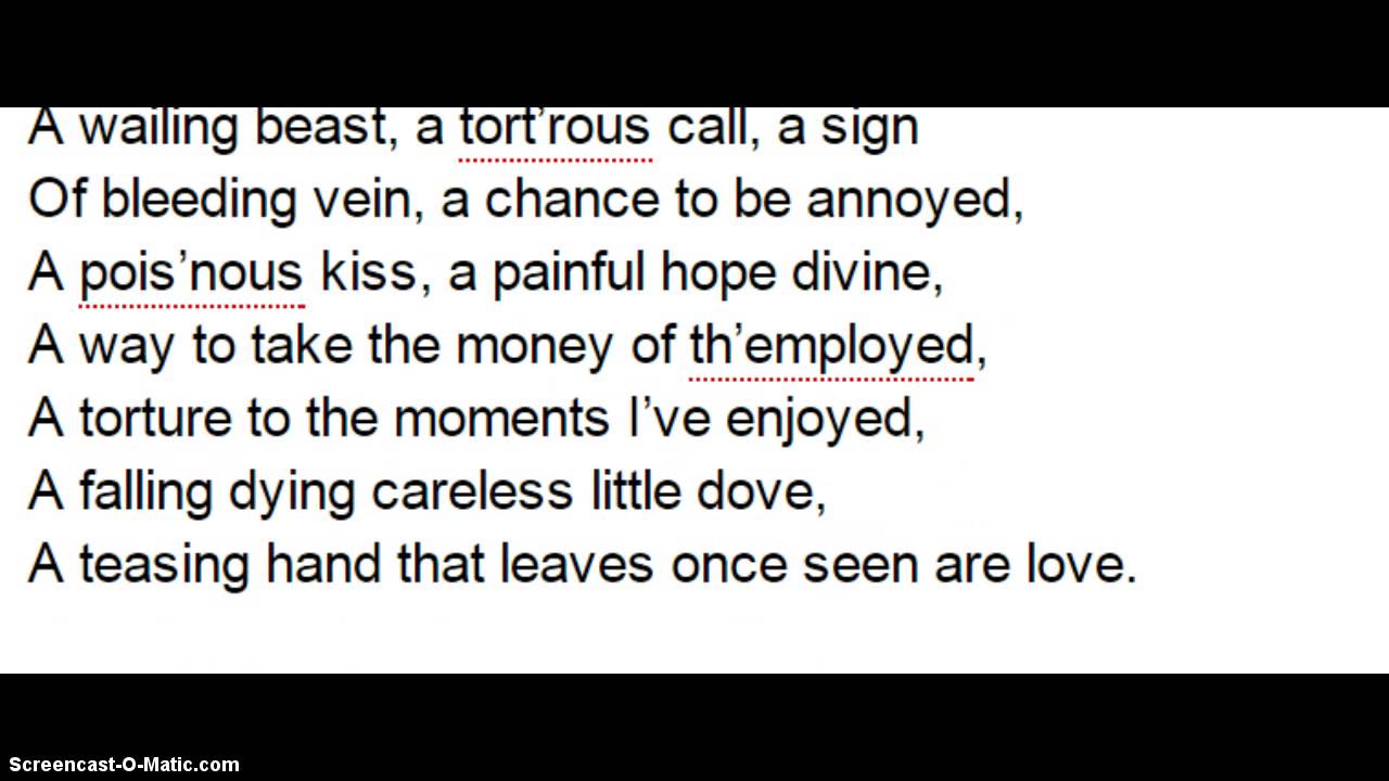 Sonnet 146 - YouTube
