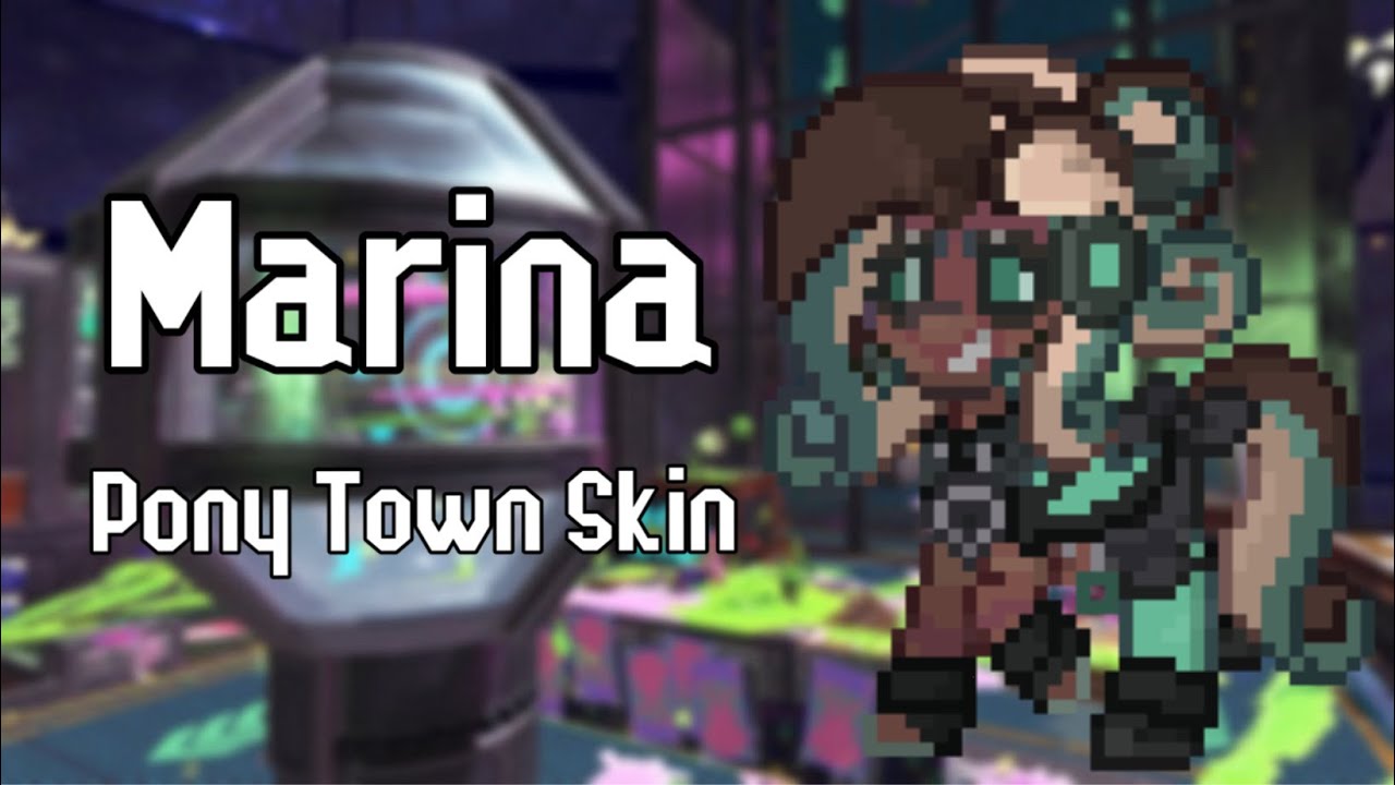 🐙 | Marina Pony Town Skin Tutorial ~ Splatoon - YouTube