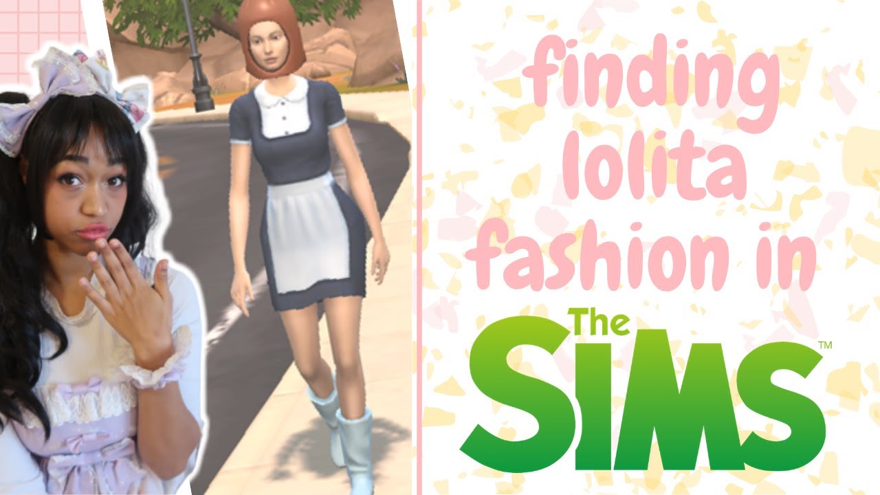 welp these sims are ita || finding lolita fashion in the sims - YouTube