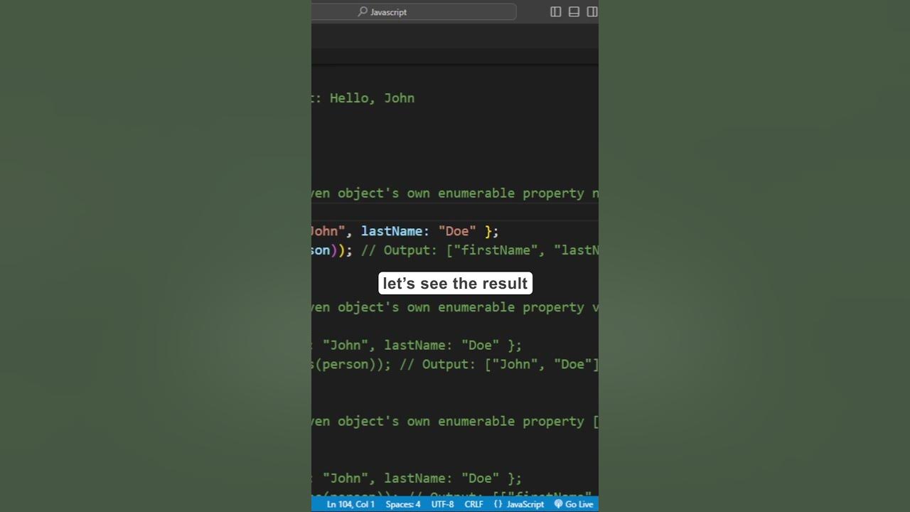 Object Method Keys Coding Javascript Programming Javascripttutorial
