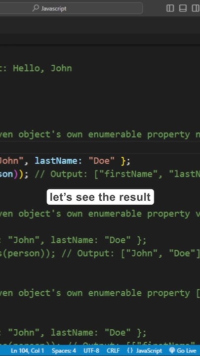 Object Method Keys Coding Javascript Programming Javascripttutorial Javascriptdev Youtube